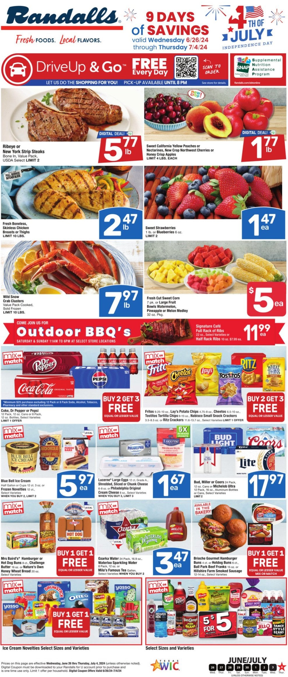 Randalls Weekly Ad Jun 26 – Jul 04, 2024 (4th of July Promotion Included)