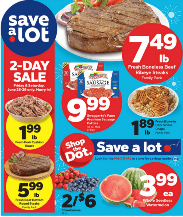 Save A Lot Weekly Ad Jun 26 – Jul 02, 2024 (4th Of July Promotion Included)