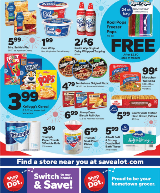 Save A Lot Weekly Ad Jun 26 – Jul 02, 2024 (4th Of July Promotion Included)