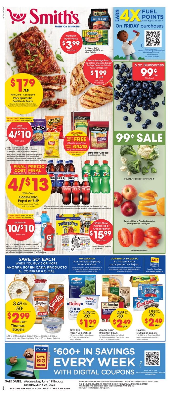 Smith's Food and Drug Weekly Ad Jun 19 – Jun 25, 2024