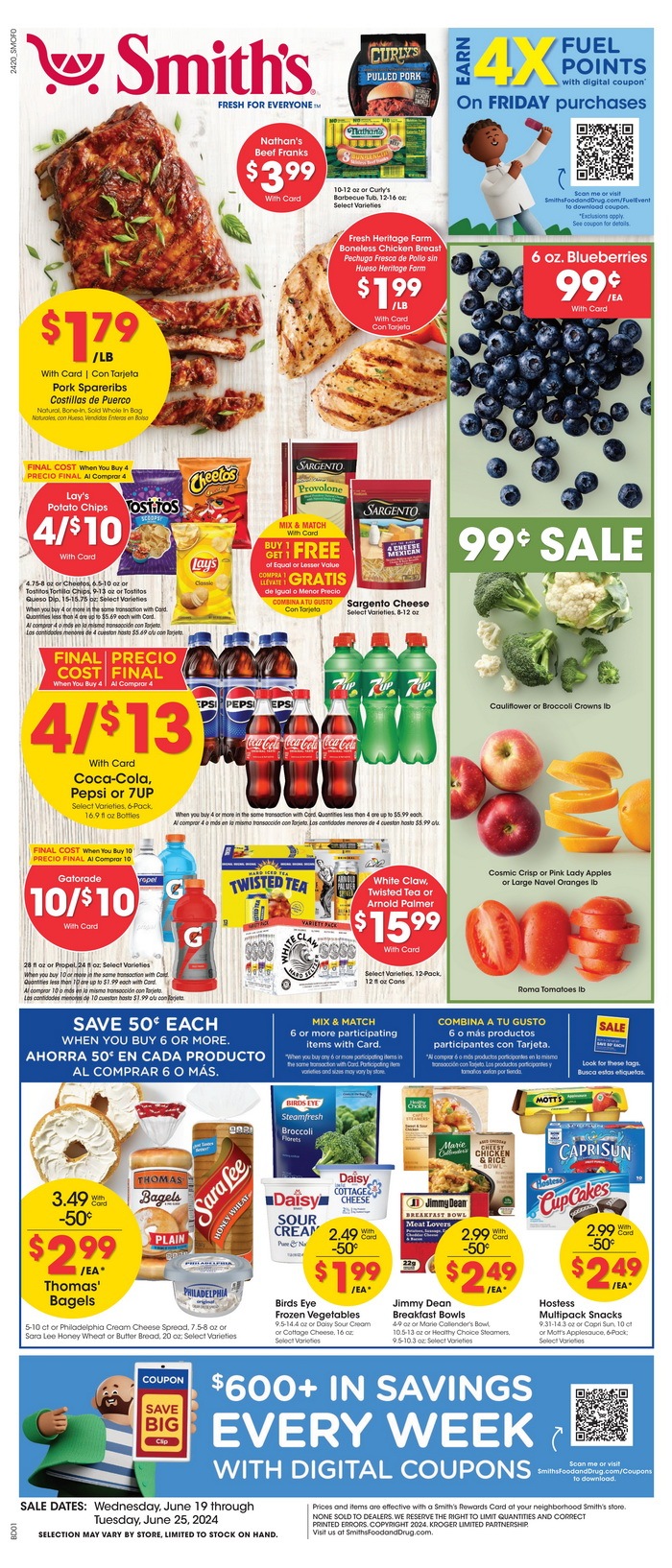 Smith's Food and Drug Weekly Ad Jun 19 – Jun 25, 2024