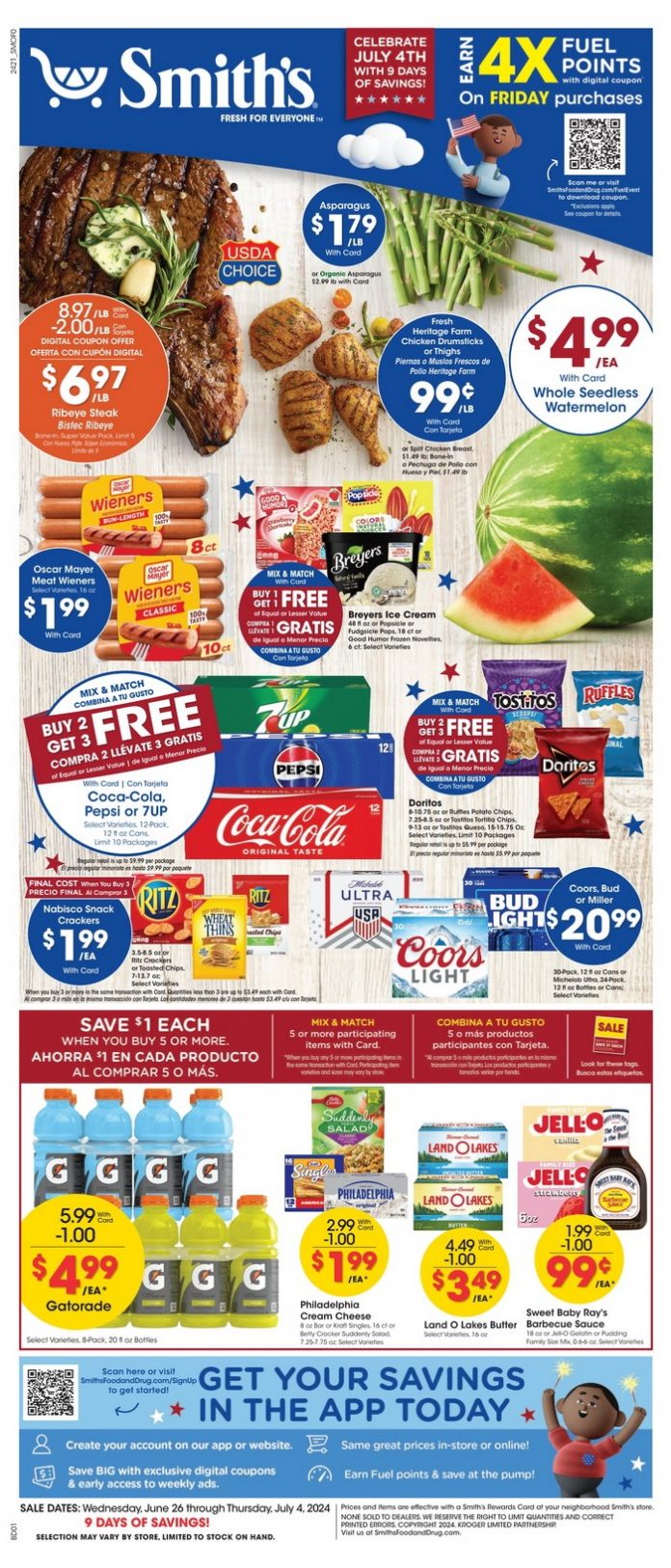 Smith's Food and Drug Weekly Ad June 26 – July 04, 2024 (4th Of July ...