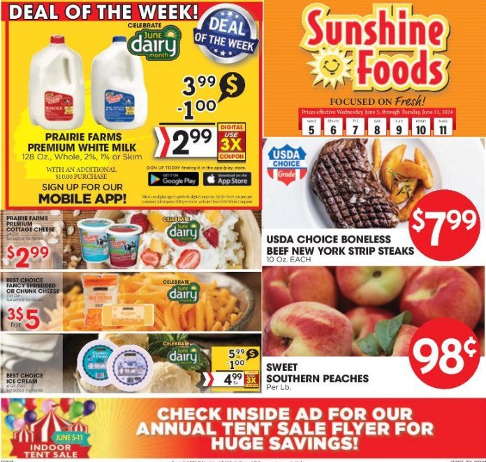 Sunshine Foods Weekly Ad Jun 05 – Jun 11, 2024