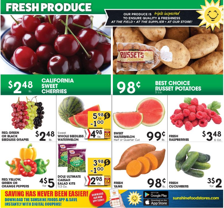 Sunshine Foods Weekly Ad Jun 05 – Jun 11, 2024