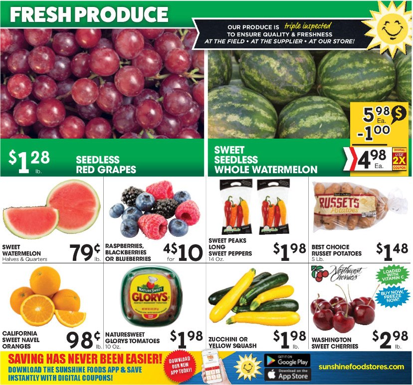 Sunshine Foods Weekly Ad Jun 19 – Jun 25, 2024