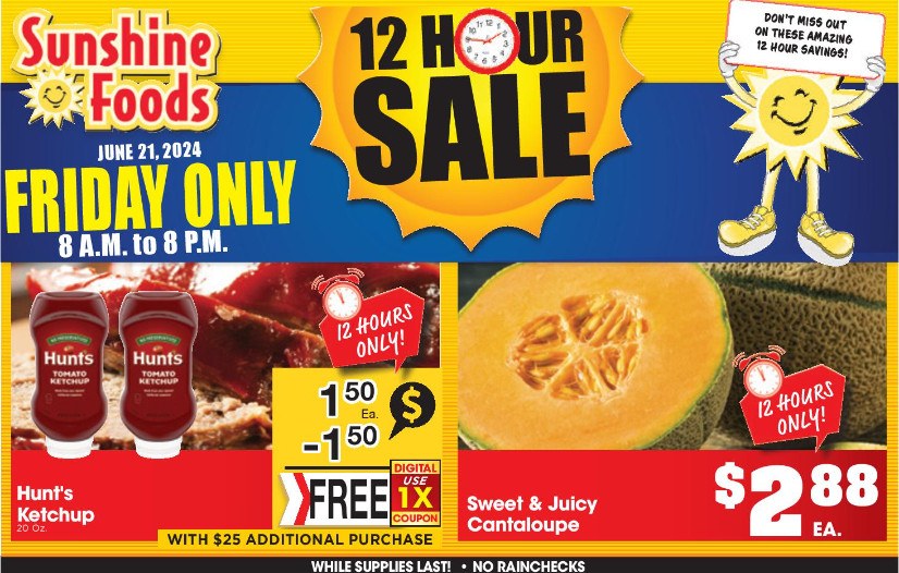 Sunshine Foods Weekly Ad Jun 19 – Jun 25, 2024