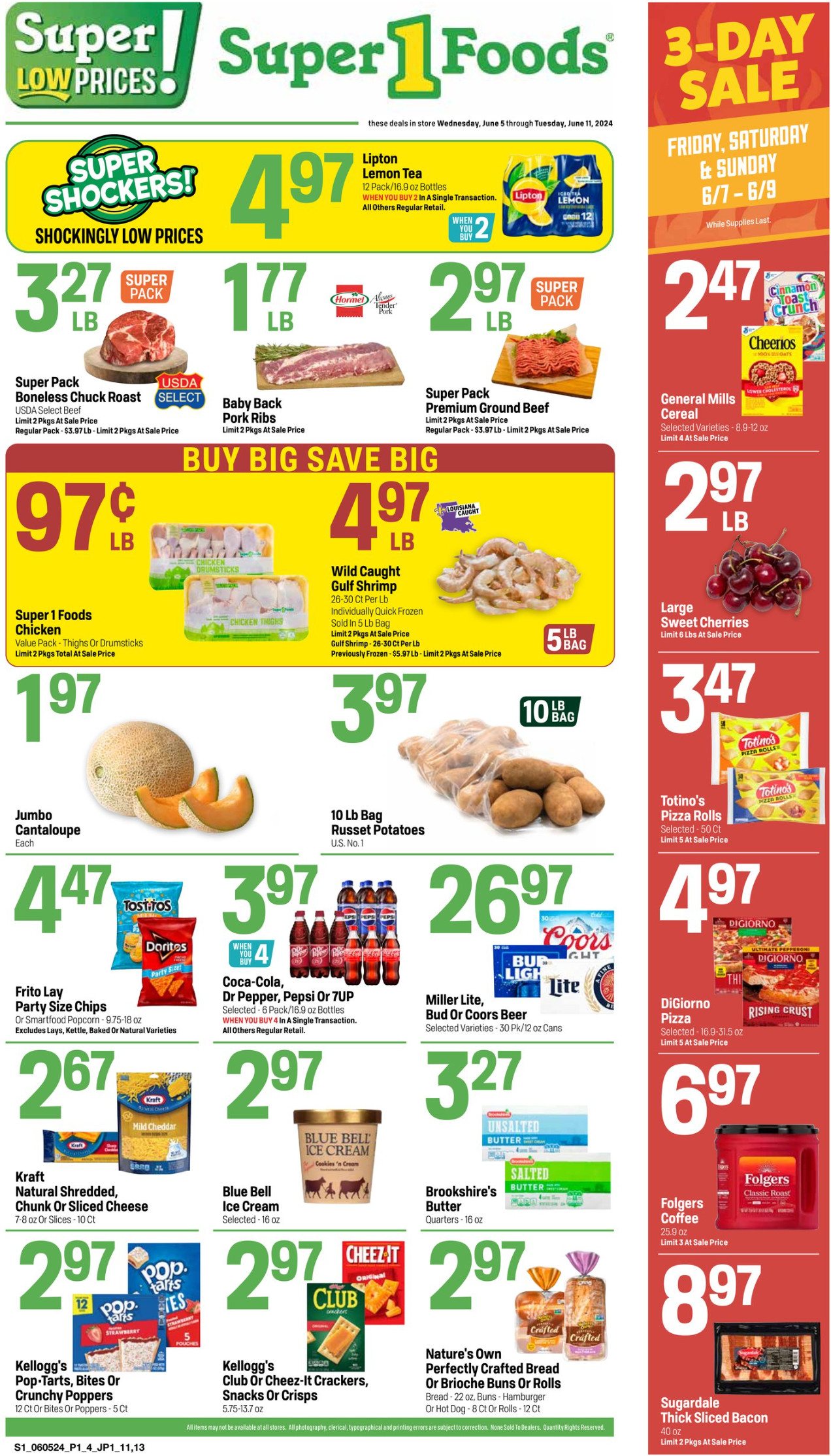 Super 1 Foods Weekly Ad Jun 05 – Jun 11, 2024