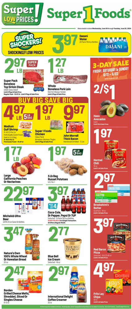 Super 1 Foods Weekly Ad Jun 19 – Jun 25, 2024