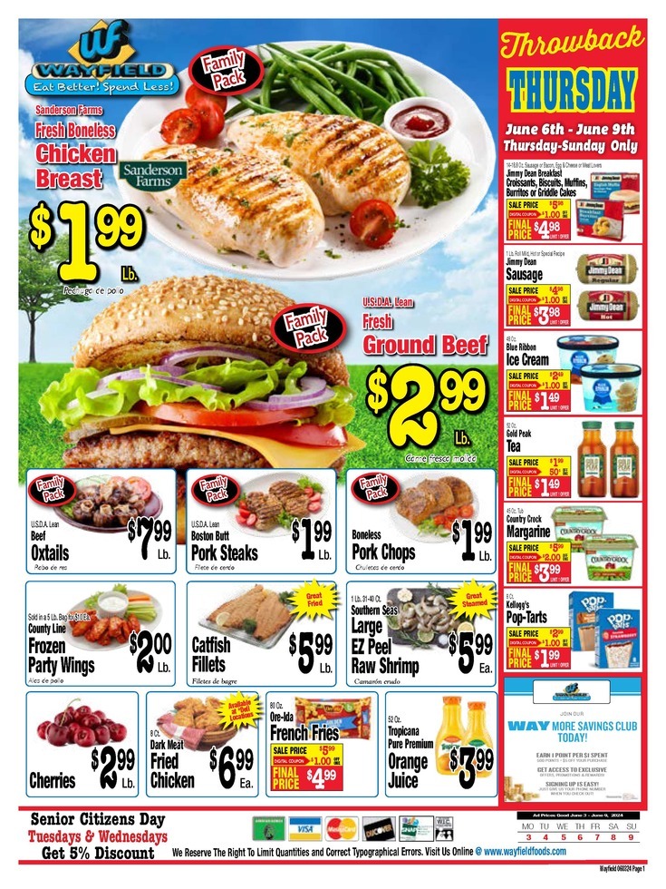 Wayfield Foods Weekly Ad Jun 03 – Jun 09, 2024