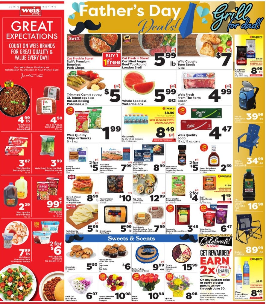 Weis Markets Weekly Ad Jun 13 – Jun 19, 2024 (Father's Day Promotion ...