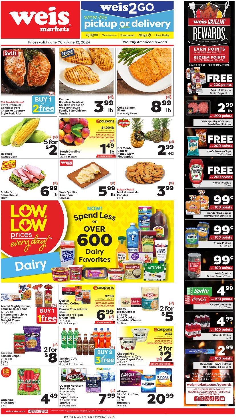 Weis Markets Weekly Ad June 06 – June 12, 2024