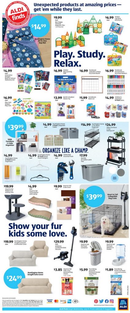 ALDI Weekly Ad Jul 31 – Aug 06, 2024 (Back to School Promotion Included)