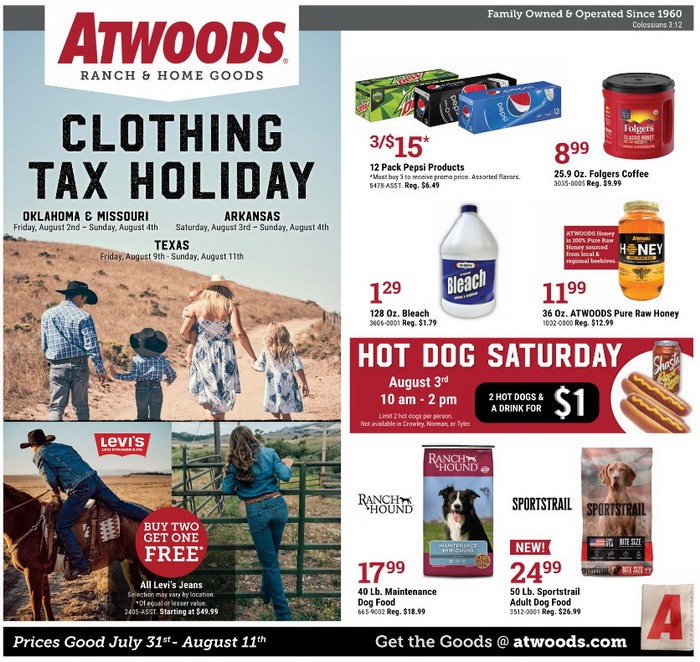 Atwoods Weekly Ad Jul 31 – Aug 11, 2024