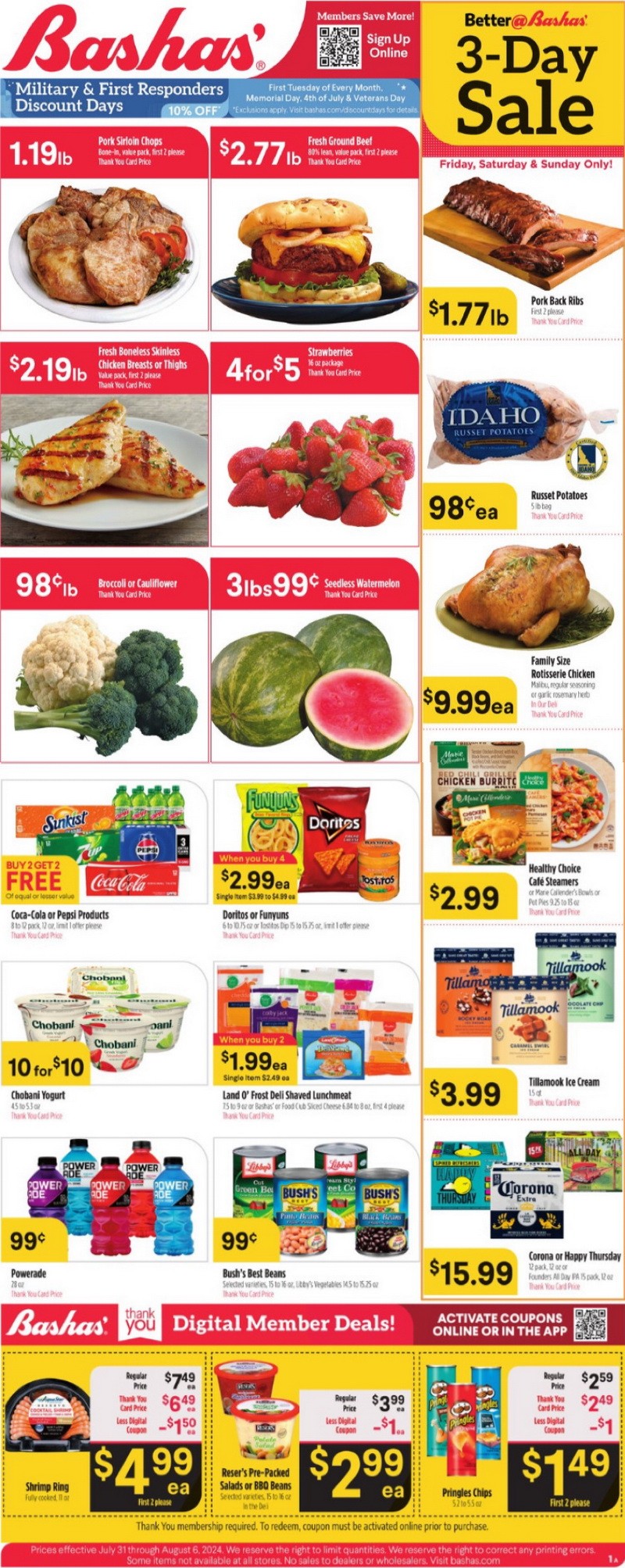 Bashas Weekly Ad Jul 31 – Aug 06, 2024