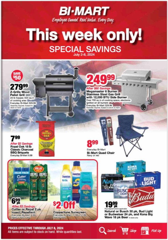 Bi-Mart Weekly Ad July 02 – July 08, 2024