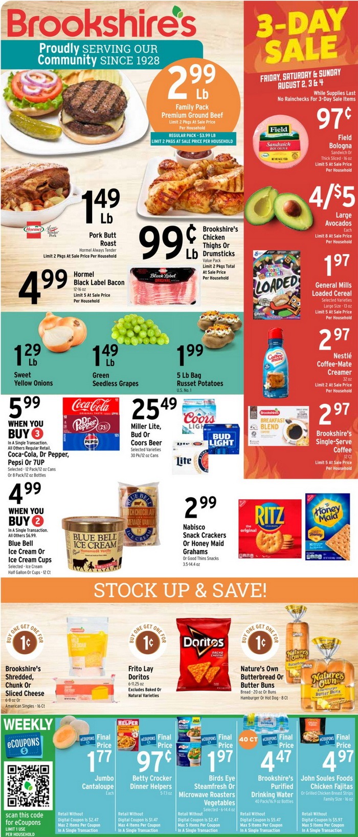 Brookshire's Weekly Ad Jul 31 – Aug 06, 2024