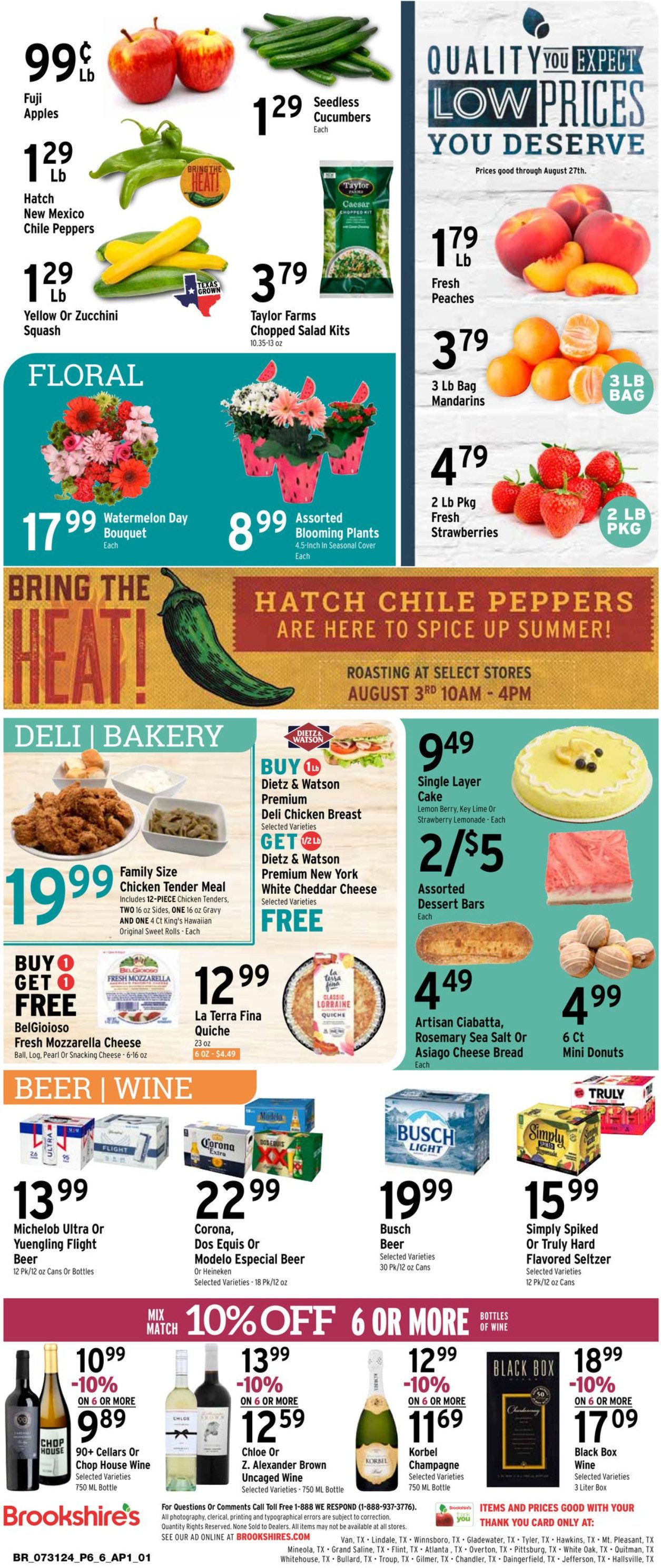 Brookshire's Weekly Ad Jul 31 – Aug 06, 2024