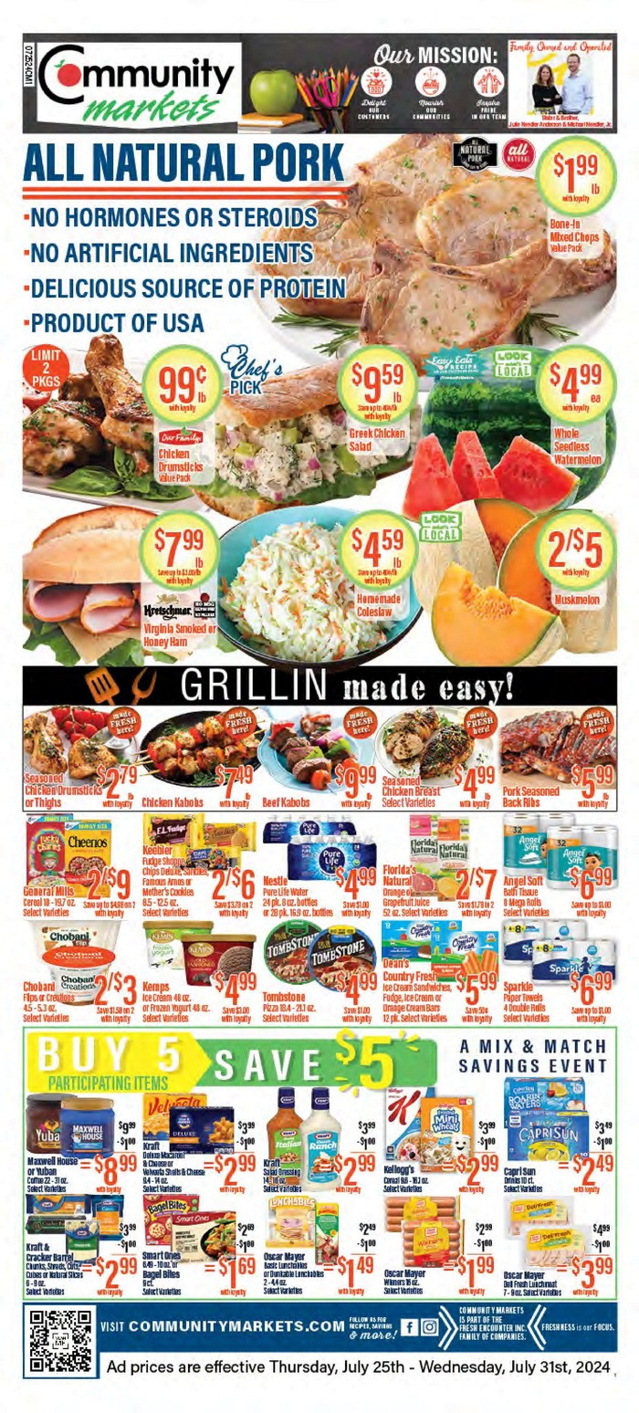 Community Markets Weekly Ad July 25 – July 31, 2024