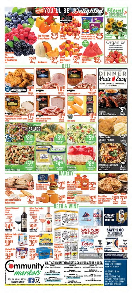 Community Markets Weekly Ad July 05 – July 10, 2024