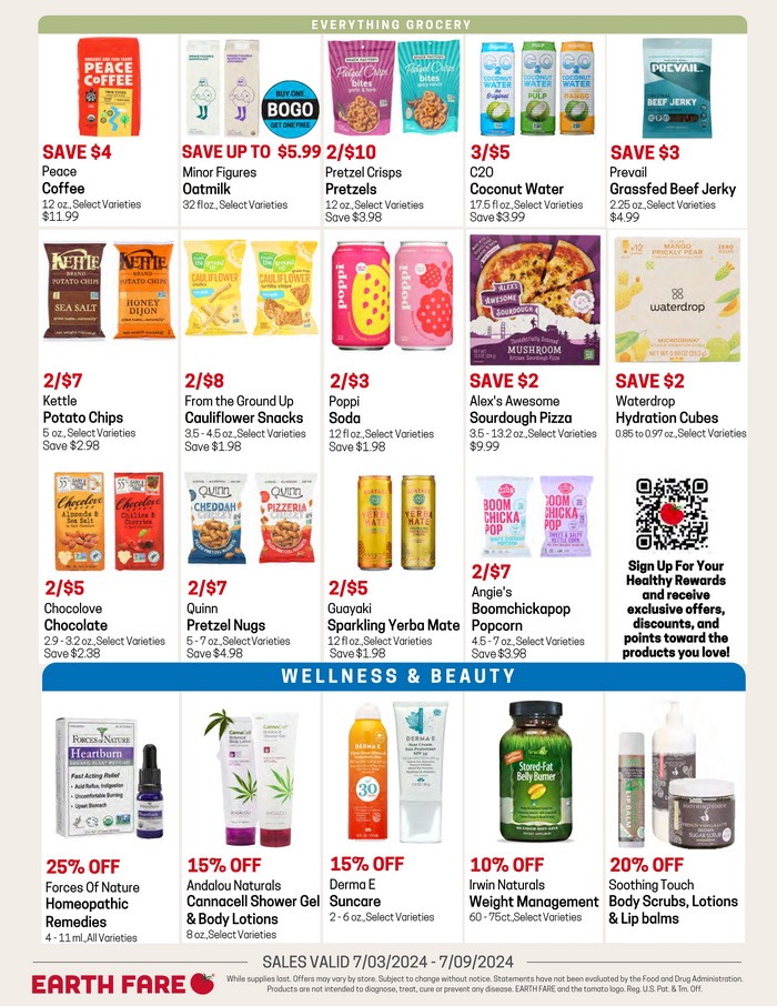 Earth Fare Weekly Ad Jul 03 – Jul 09, 2024