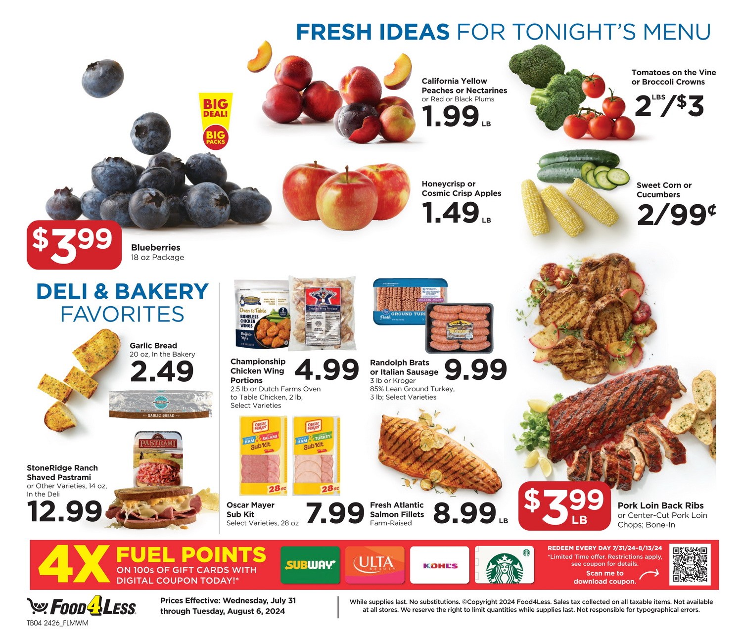 Food 4 Less Weekly Ad Jul 31 – Aug 06, 2024