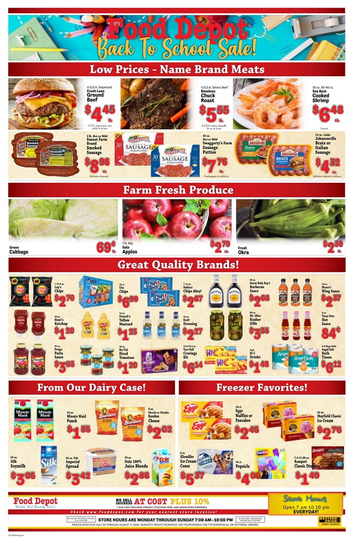 Food Depot Weekly Ad Jul 29 – Aug 04, 2024