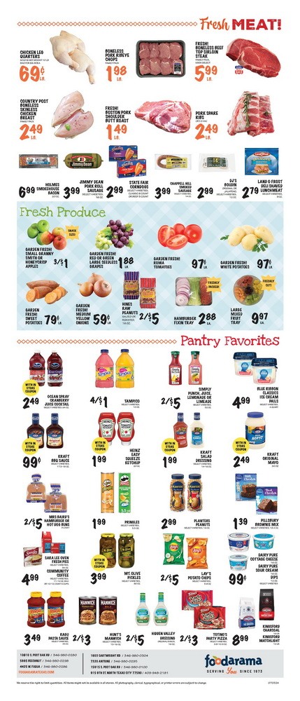 Foodarama Weekly Ad July 03 – July 09, 2024