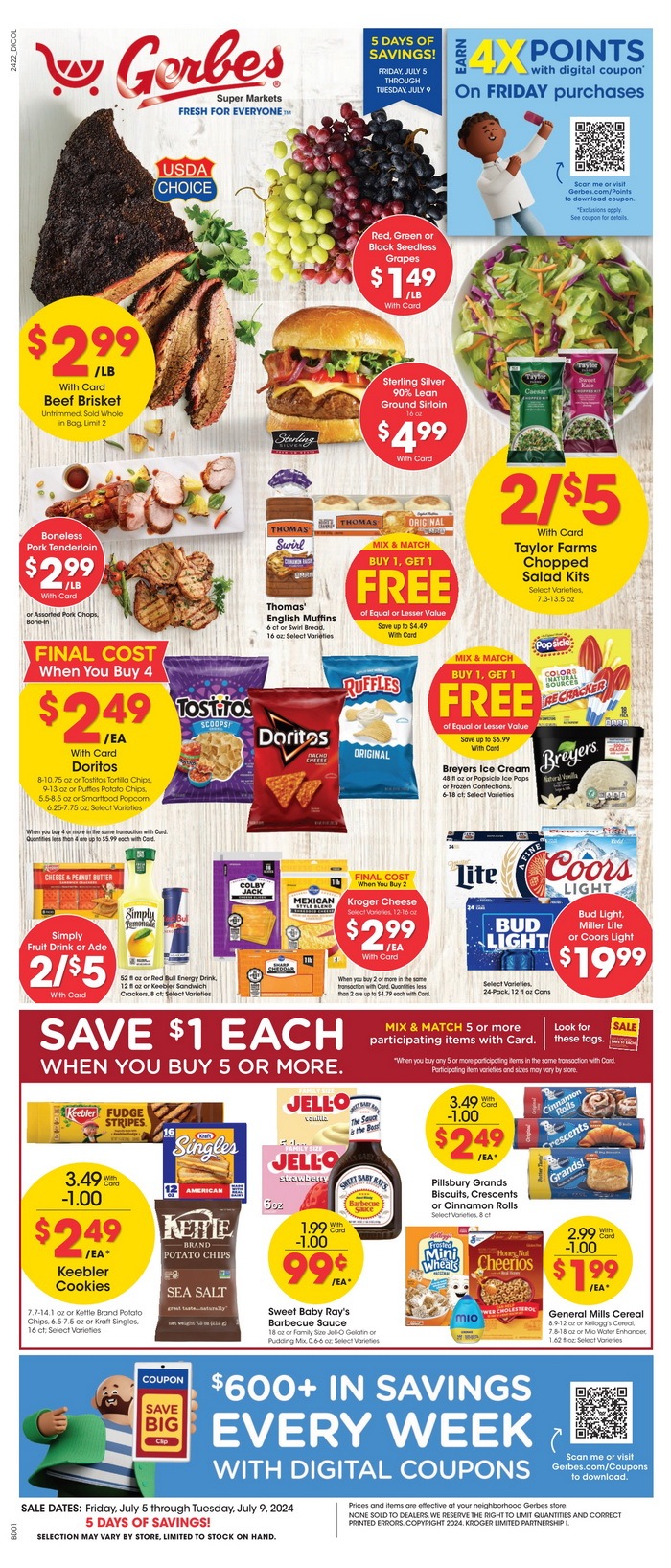 Gerbes Weekly Ad Jul 05 – Jul 09, 2024
