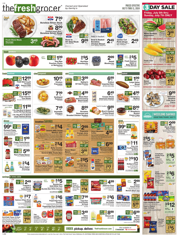 Gerrity's Supermarkets Weekly Ad Jul 05 – Jul 11, 2024