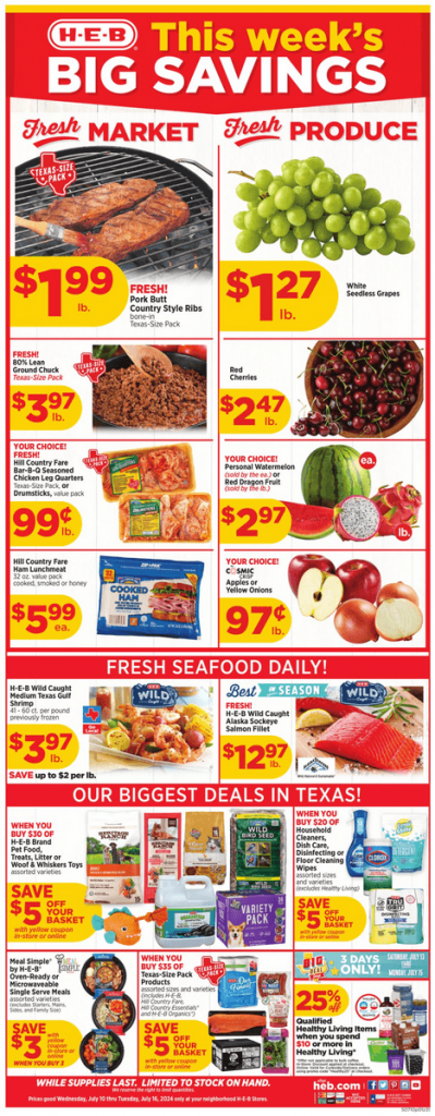 HEB Weekly Ad Jul 10 – Jul 16, 2024