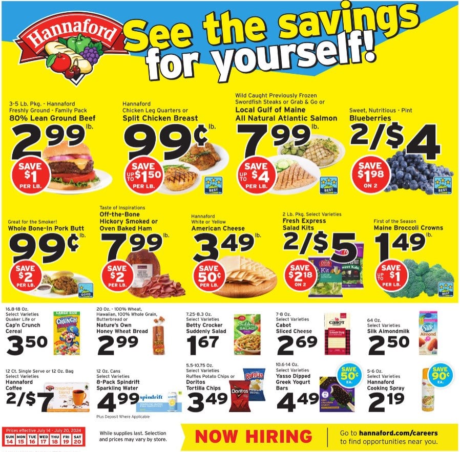 Hannaford Weekly Ad July 14 – July 20, 2024
