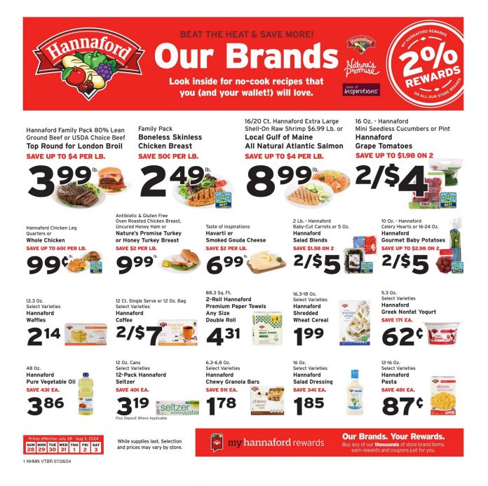 Hannaford Weekly Ad July 28 – Aug 03, 2024