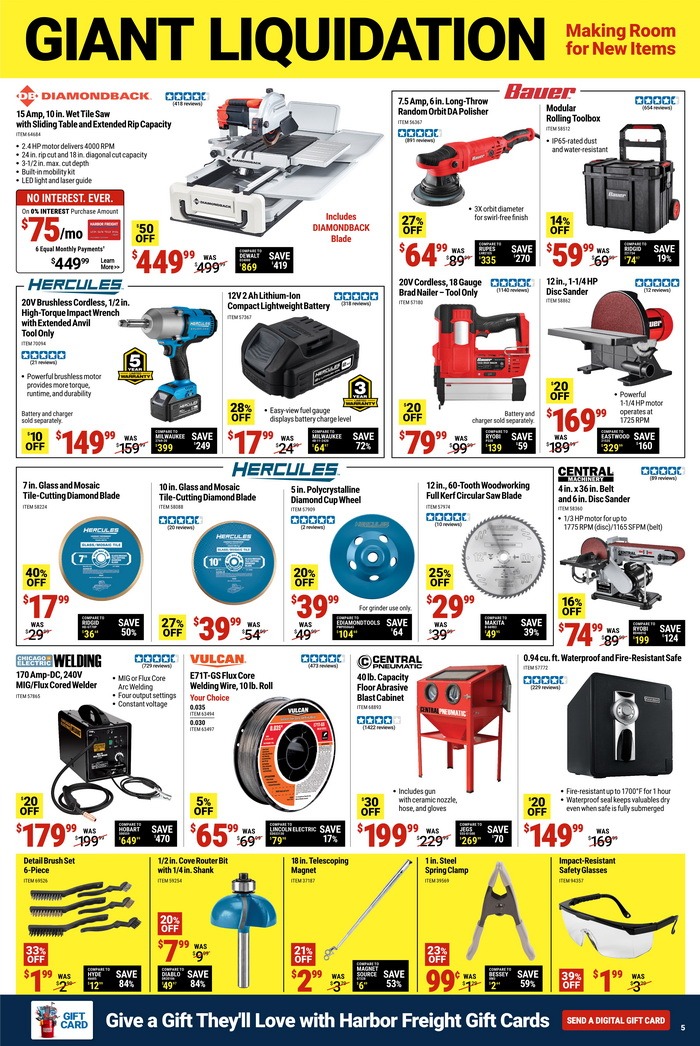 Harbor Freight Giant Liquidation Sale July 22 – July 28, 2024