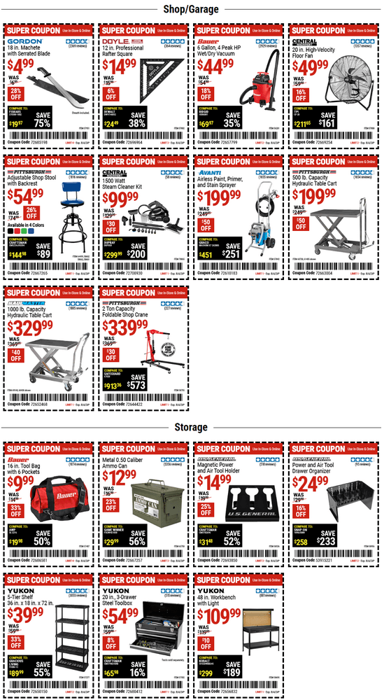 Harbor Freight Weekly Ad Jul 25 – Aug 04, 2024