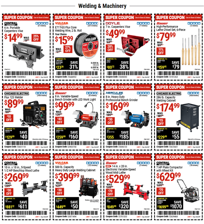 Harbor Freight Weekly Ad Jul 25 – Aug 04, 2024