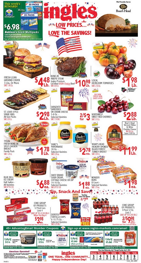 Ingles Weekly Ad July 03 – July 09, 2024