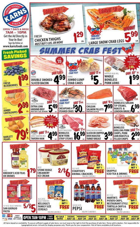 Karns Quality Foods Weekly Ad Jul 23 – Jul 29, 2024
