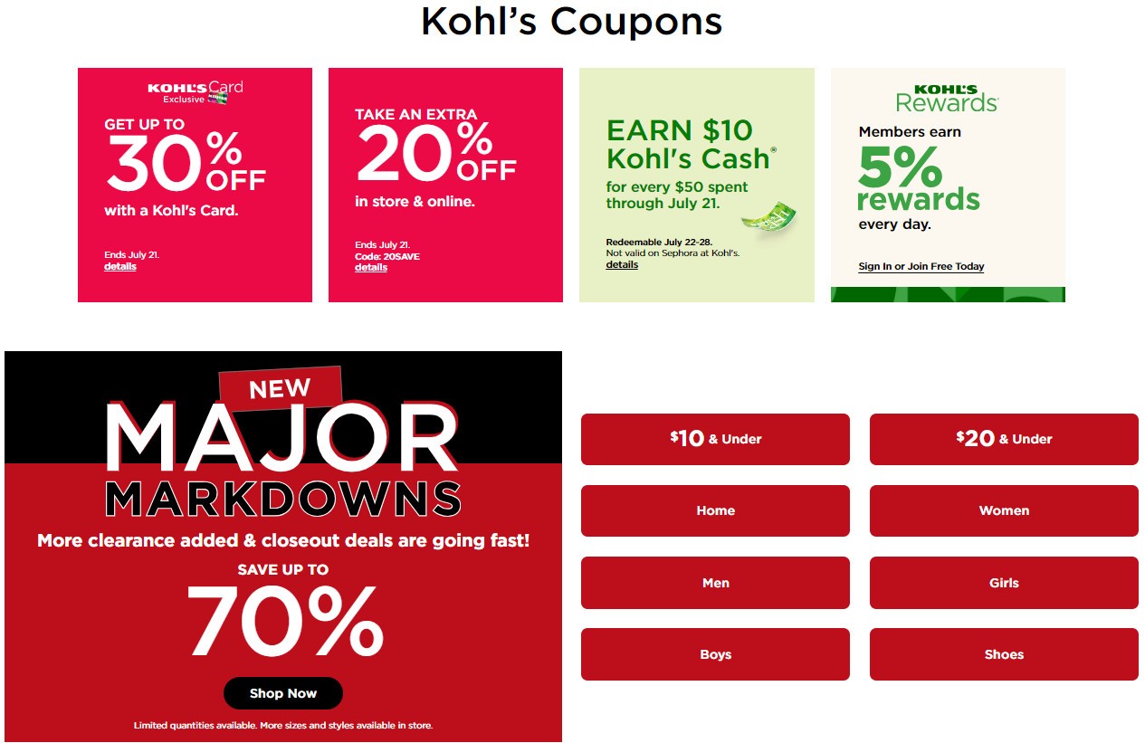 Kohl's Coupon Ad Until Jul 21, 2024 (Back to School Promotion Included)