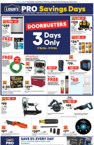 Lowe's Pro Weekly Ad July 15 – July 26, 2024