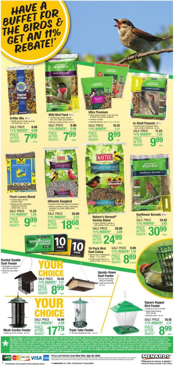 Menards Home Essential Ad July 18 – July 28, 2024