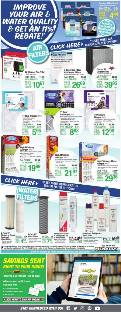 Menards Home Essential Ad July 18 – July 28, 2024