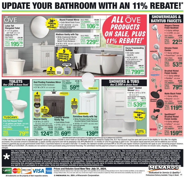 Menards Weekly Ad July 11 – July 21, 2024