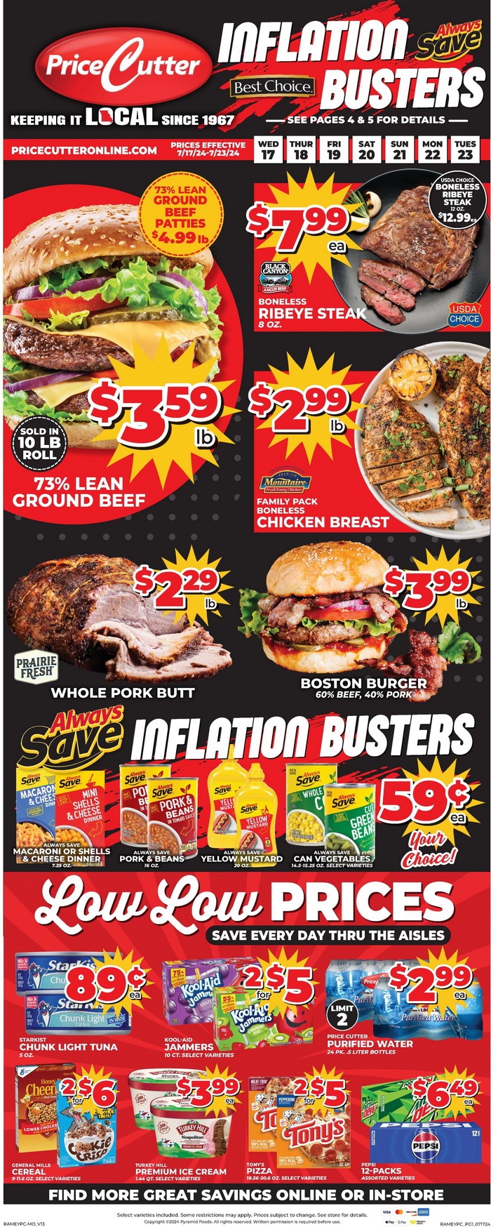Price Cutter Weekly Ad Jul 17 – Jul 23, 2024