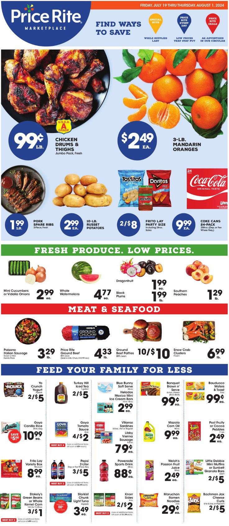 Price Rite Weekly Ad Jul 19 – Aug 01, 2024