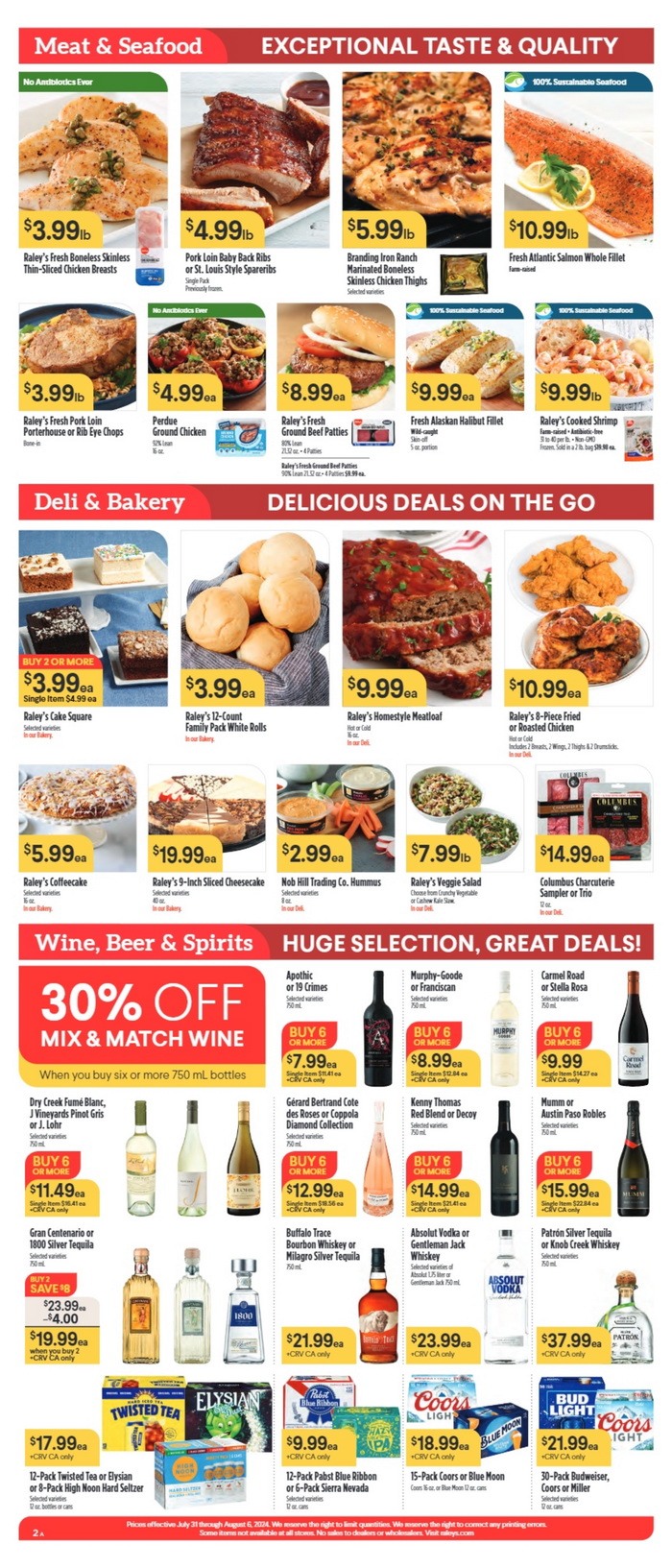 Raley's Weekly Ad July 31 – Aug 06, 2024