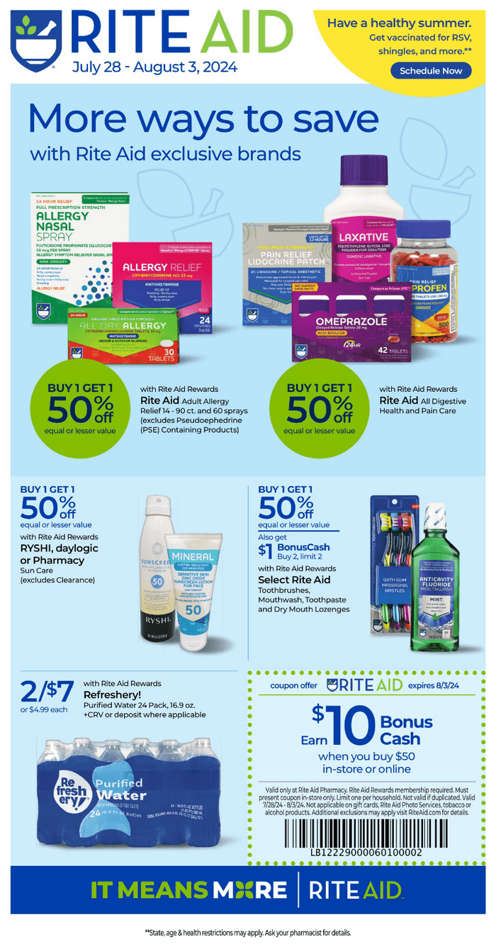 Rite Aid Weekly Ad Jul 28 – Jul Aug 03, 2024