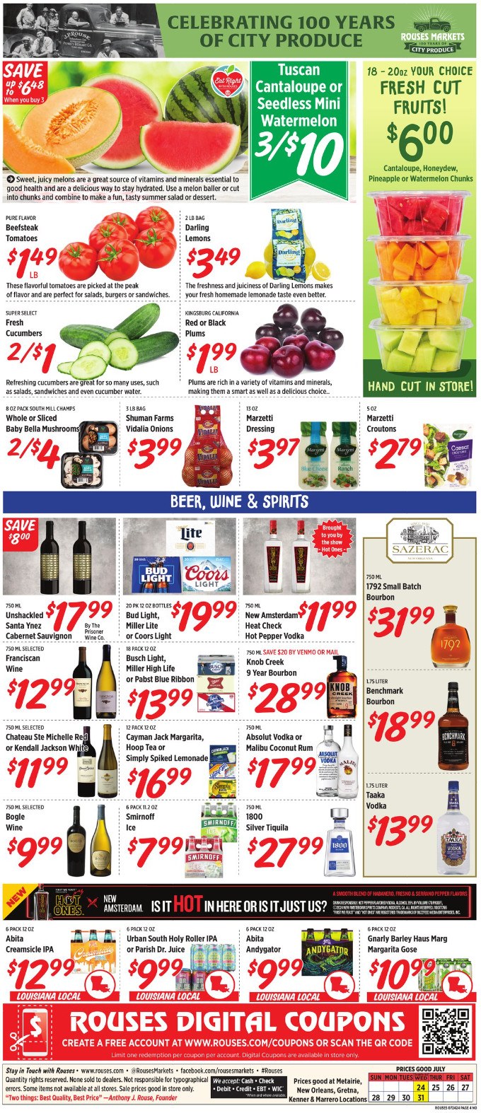 Rouses Weekly Ad July 24 – July 31, 2024 (Back to School Promotion ...