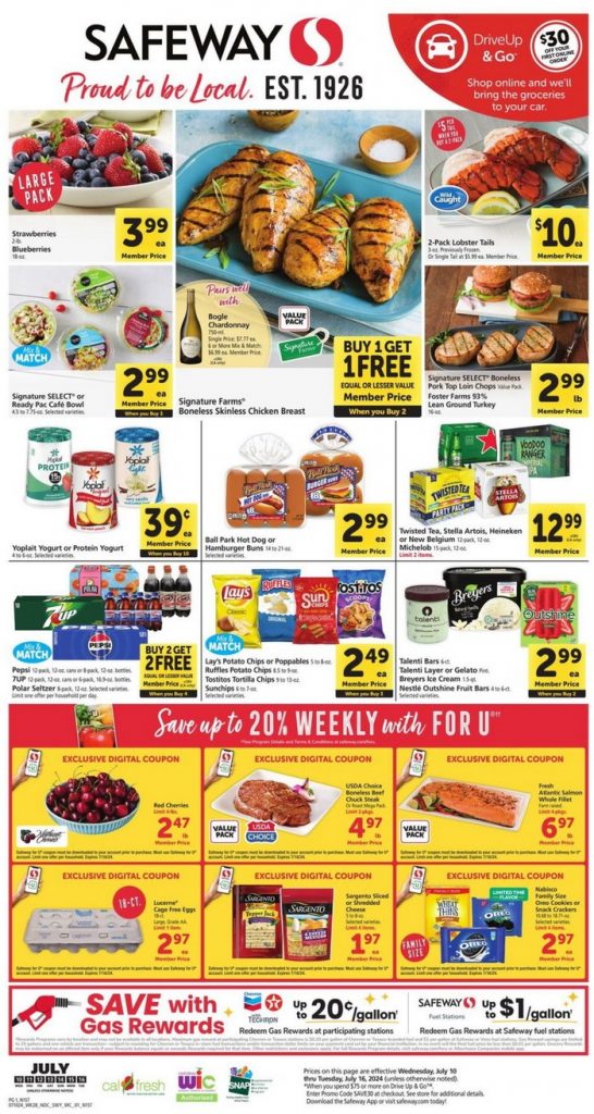 Safeway Weekly Ad July 10 – July 16, 2024