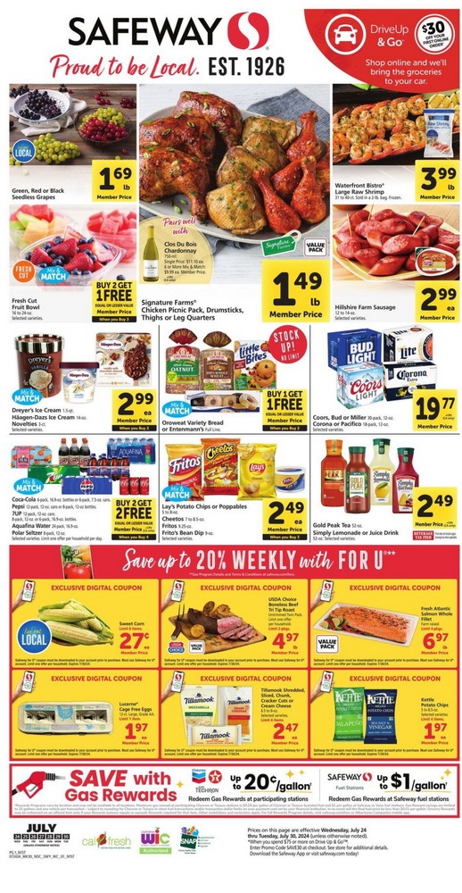 Safeway Weekly Ad Jul 24 – Jul 30, 2024