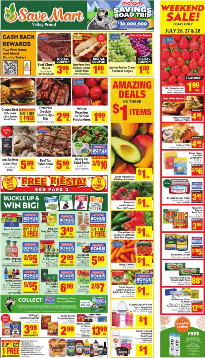 Save Mart Supermarkets Weekly Ad Jul 24 – Jul 30, 2024 (Back to School ...